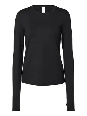 Alo Yoga Alosoft Finesse Jersey Top - Black