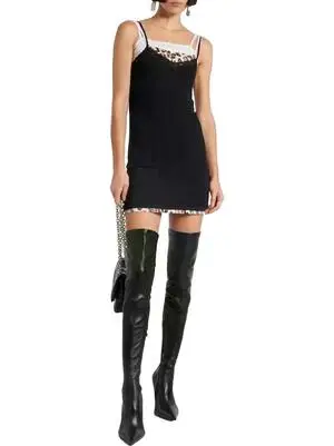 Balenciaga Layered Minidress - Black