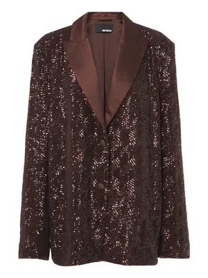 Remain Birger Christensen Sequined Blazer - Brown
