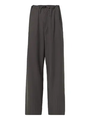 Balenciaga Pinstripe Wide-leg Pants - Grey