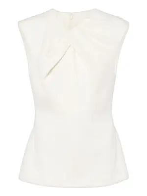 JIL SANDER Draped Top - Beige