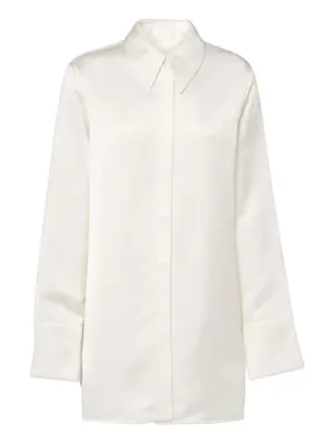 JIL SANDER Satin Shirt - White