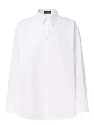 Balenciaga Oversized Cotton Shirt - White