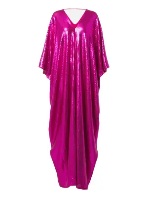 TALLER MARMO Gala Disco Sequined Kaftan - Pink
