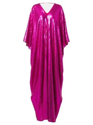 TALLER MARMO Gala Disco Sequined Kaftan - Pink