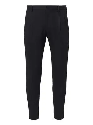 Dolce & Gabbana Wool-blend Gabardine Tuxedo Pants - Black