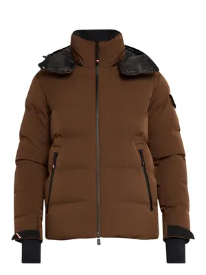 Moncler Moncler Grenoble Montgetech Short Down Jacket Open Brown