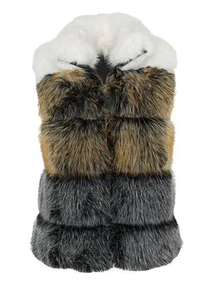 THEIA Theia Fox-Like Faux Fur Vest