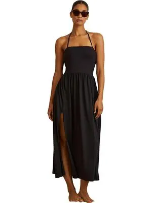 REISS Reiss Yara Removable Strap Jersey Beach Midi Dress