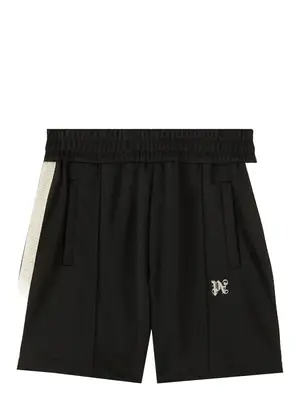 Palm Angels Monogram Track Shorts - Black