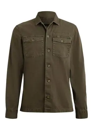 ALLSAINTS Cotton Spotter Overshirt - Green