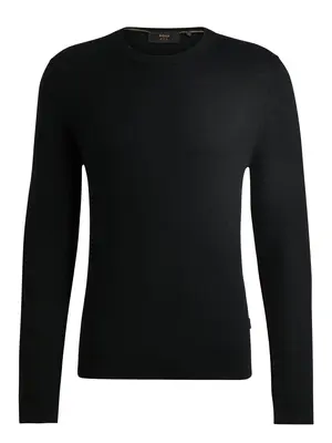 BOSS Cashmere Crewneck Sweater Black