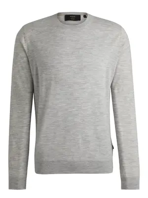 BOSS Cashmere Crewneck Sweater Grey