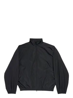 Balenciaga Water-resistant Logo Bomber Jacket - Black