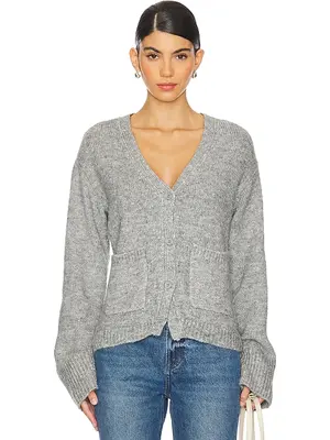 Steve Madden Odelia Cardigan - Heather Grey