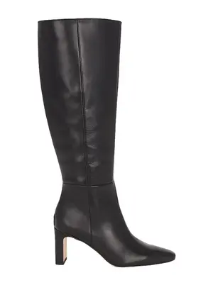 Sam Edelman Wide Calf Sylvia Leather Boots - Black