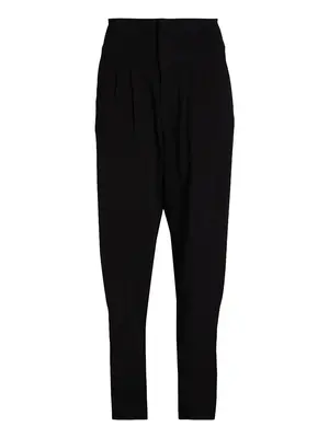 Bite Studios Pleated Tapered Trousers - Black