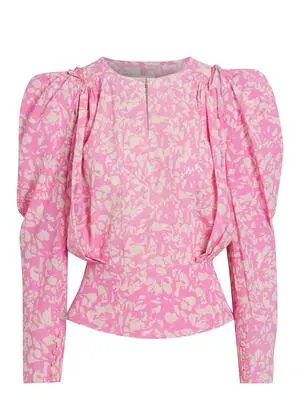 Isabel Marant Zarga Printed Blouse - Pink