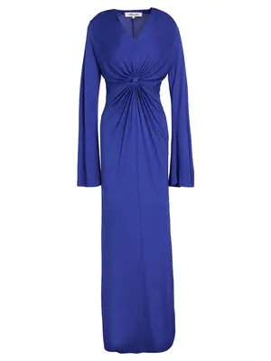 Diane Von Furstenberg Lauren Knotted Jersey Maxi Dress - Royal Blue