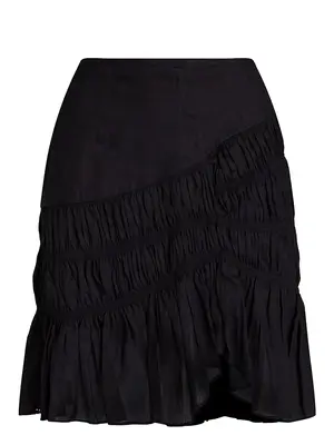 ISABEL MARANT Isabel Marant Sidney Ruched Ramie Mini Skirt