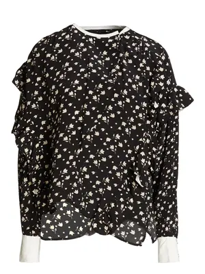 Isabel Marant Kacila Floral-print Blouse - Black
