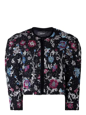 ISABEL MARANT Isabel Marant Marjoya Embellished Velvet Jacket