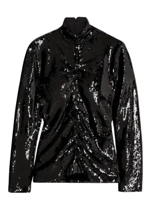 ISABEL MARANT Isabel Marant Milana Sequined Turtleneck Top