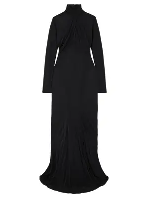 Isabel Marant Rimma Twist-front Jersey Maxi Dress - Black
