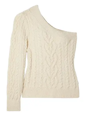 Isabel Marant Isabel Marant Blaine One-Shoulder Sweater Ecru