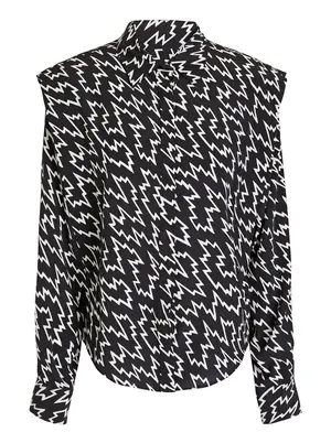 ISABEL MARANT Isabel Marant Igalki Printed Stretch-Silk Shirt
