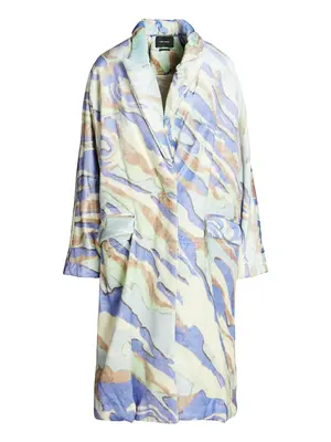 Isabel Marant Icelerie Printed Coat - Light Blue
