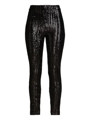 Isabel Marant Sequin-embellished Tulle Skinny Pants - Black