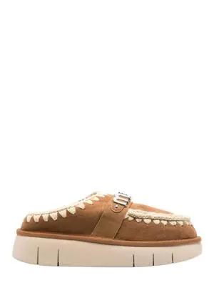 Mou Bounce Clog Slippers - Brown