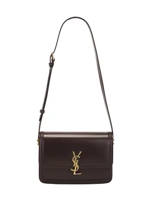 Saint Laurent Medium Solferino Satchel Bag - Dark Sweet Choco