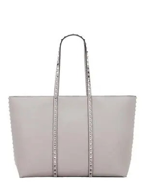 Valentino Garavani Rockstud Tote - Dove Grey