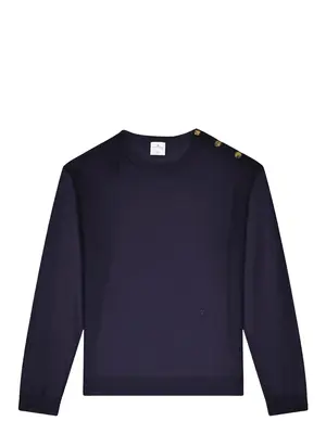 COURREGES Shoulder-snaps Sweater - Blue