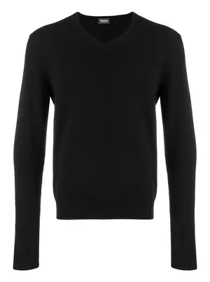 DRUMOHR V-Neck Cashmere Pullover By Drumohr