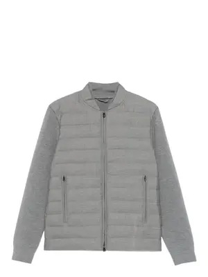 Emporio Armani Padded Bomber Jacket - Grey