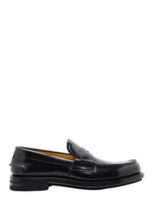 FABI Leather Loafers - Black