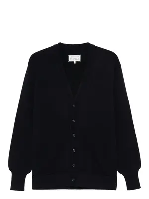 MAISON MARGIELA Virgin-wool Knitted Cardigan - Blue