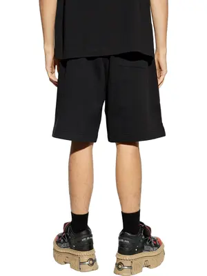 Vetements Logo-embroidered Track Shorts - Black
