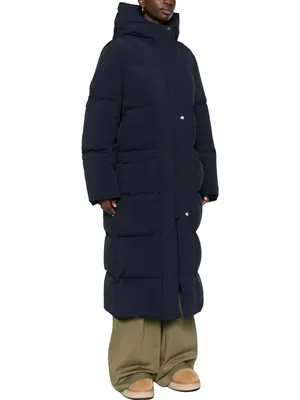 JIL SANDER Quilted Down Coat - Blue