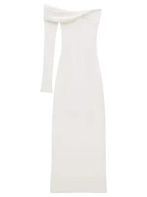COURREGES One-shoulder Maxi Dress - White