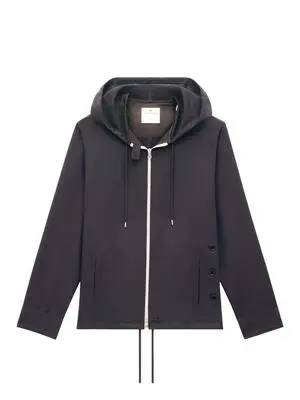 COURREGES Zipped Twill Jacket - Black