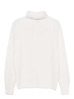 Lorena Antoniazzi Cable-knit Turtleneck Sweater - Neutrals