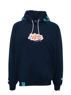 AAPE BY *A BATHING APE® Logo-patch Hoodie - Blue