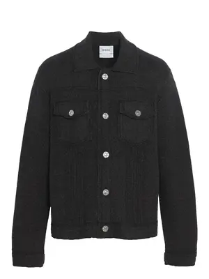 BARRIE Knitted Denim Jacket - Black