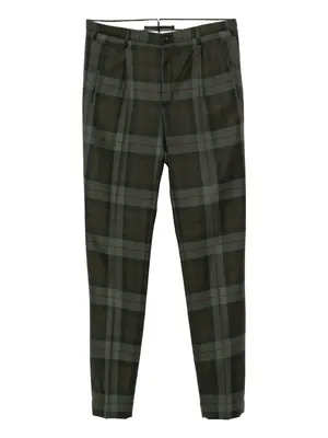 Incotex Checkered Trousers - Green