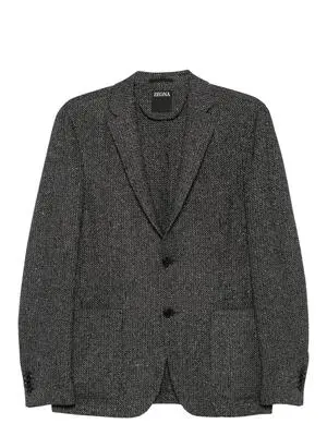 Zegna Basket Weave Blazer - Grey