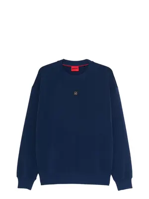 Hugo Logo-patch Sweatshirt - Blue